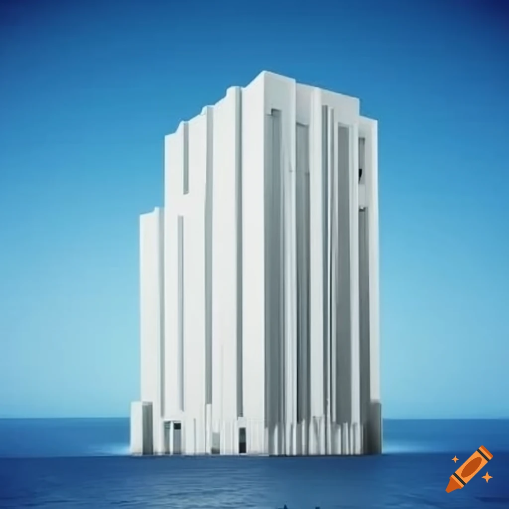 White building with 12 floors on Craiyon