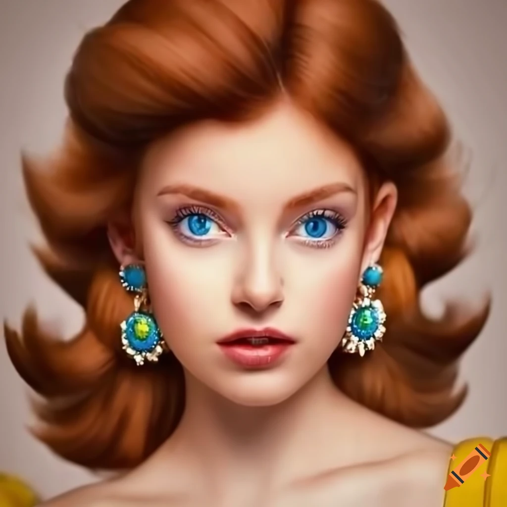 Portrait of princess daisy in high-resolution detailed image