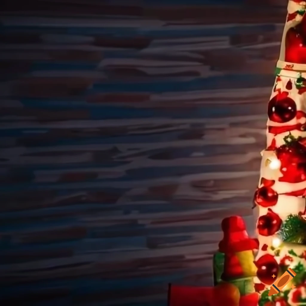 Christmas-themed microsoft teams background