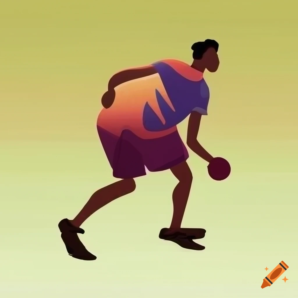 Vector illustration of goalball