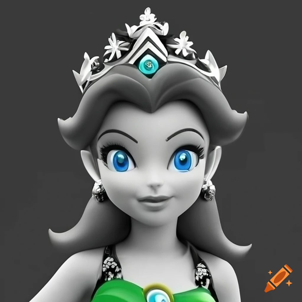 Portrait of Princess Daisy morphing into Chloe Bourgeois on Craiyon