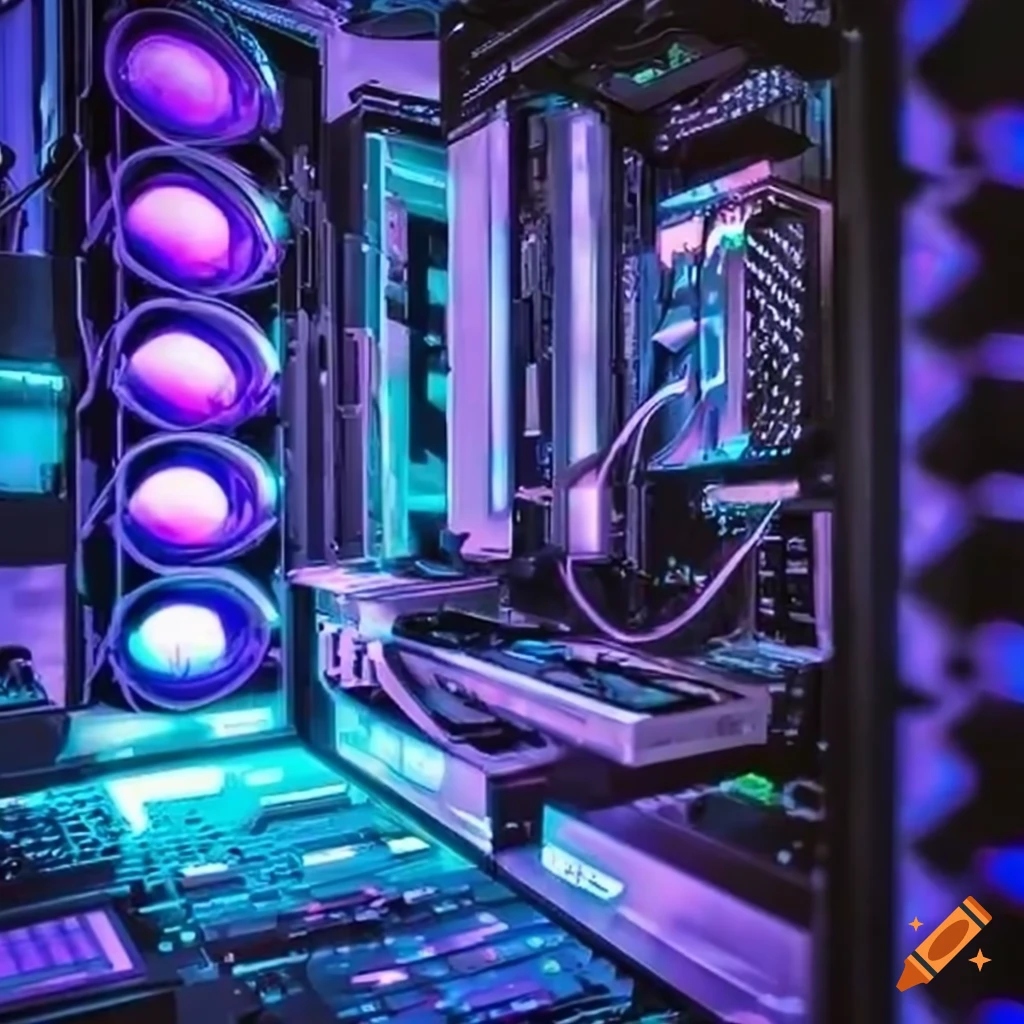 Futuristic gaming pc