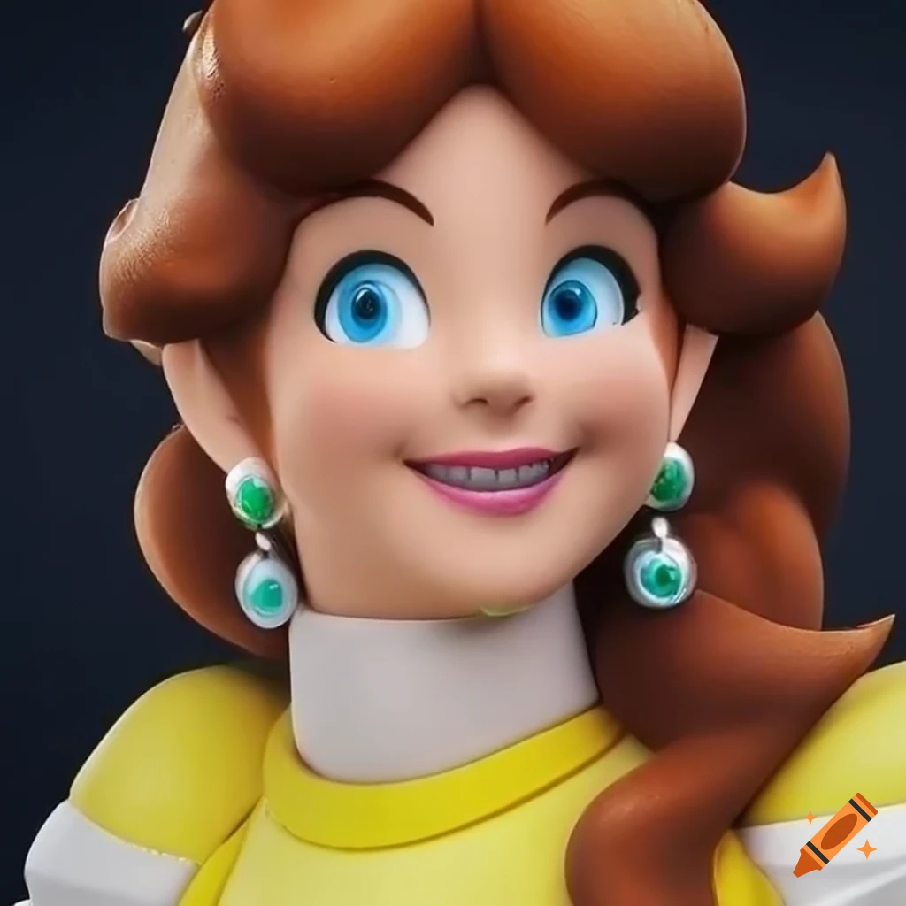 Portrait of Princess Daisy in high-resolution with Bandai morphs on Craiyon