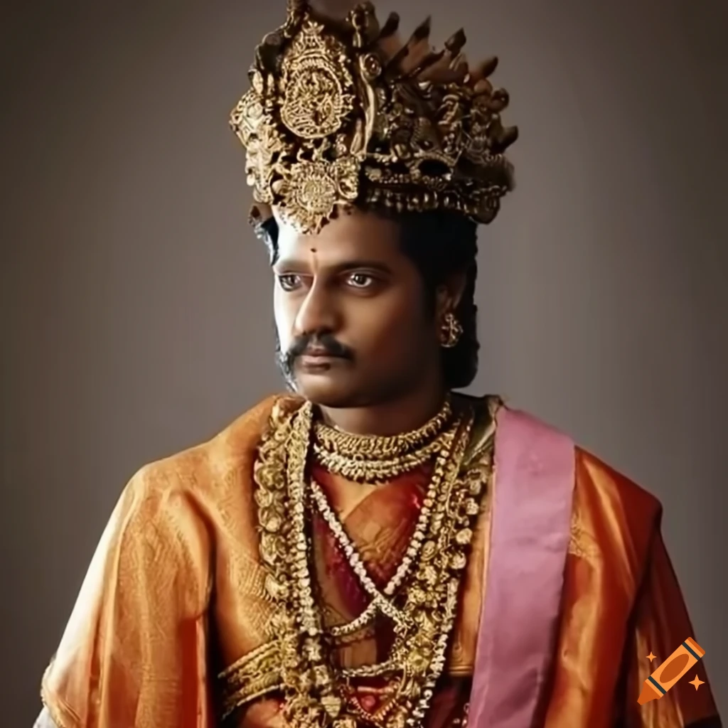 Portrait of Tamil King Prince Adiyathu Karikalan from Ponniyin Selvan ...