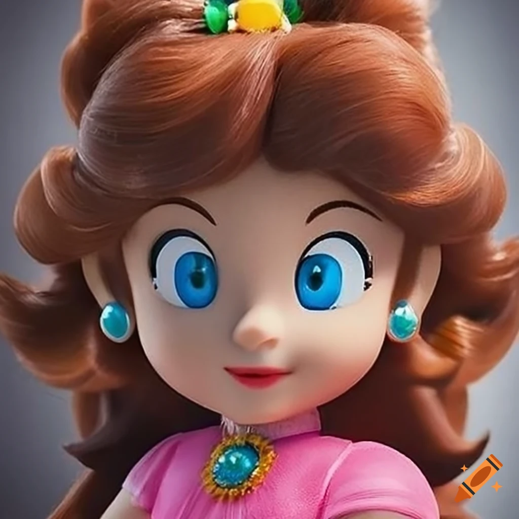 Portrait of princess daisy with american girl doll morph