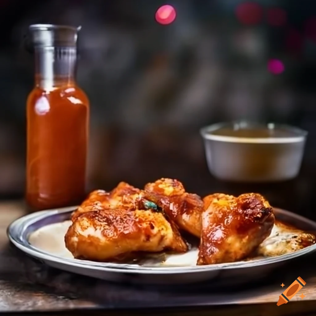 Bbq chicken pieces on Craiyon