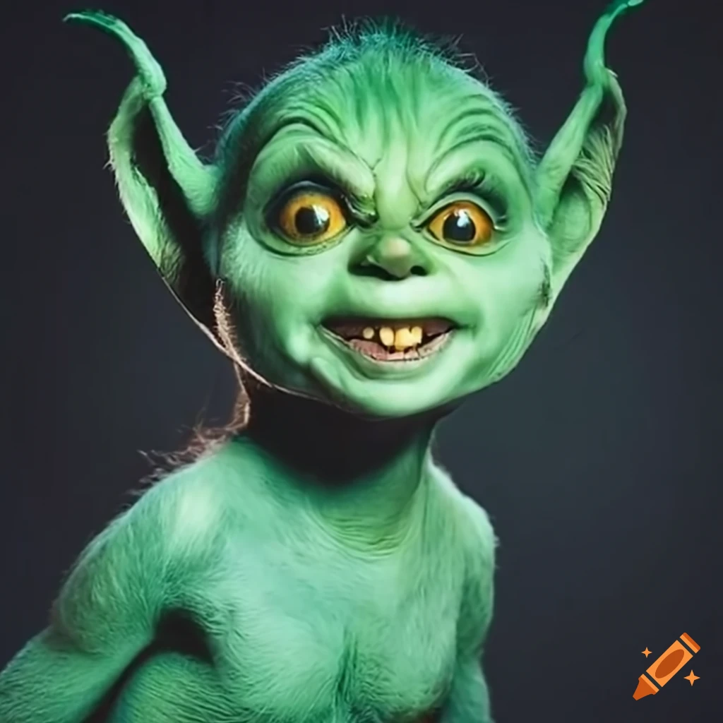 Goblin baby grinch on Craiyon