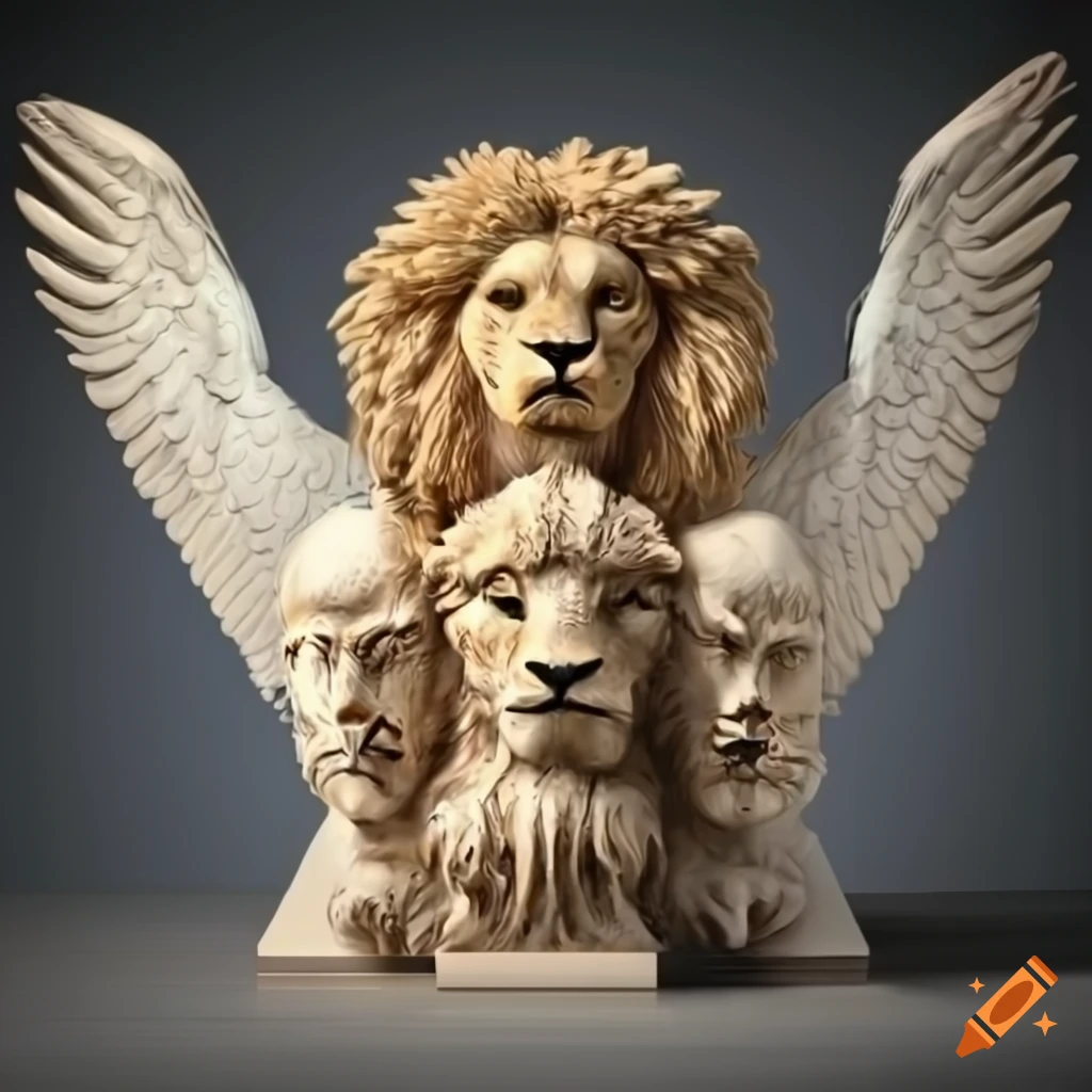 Angel with multiple wings and faces in religious art on Craiyon