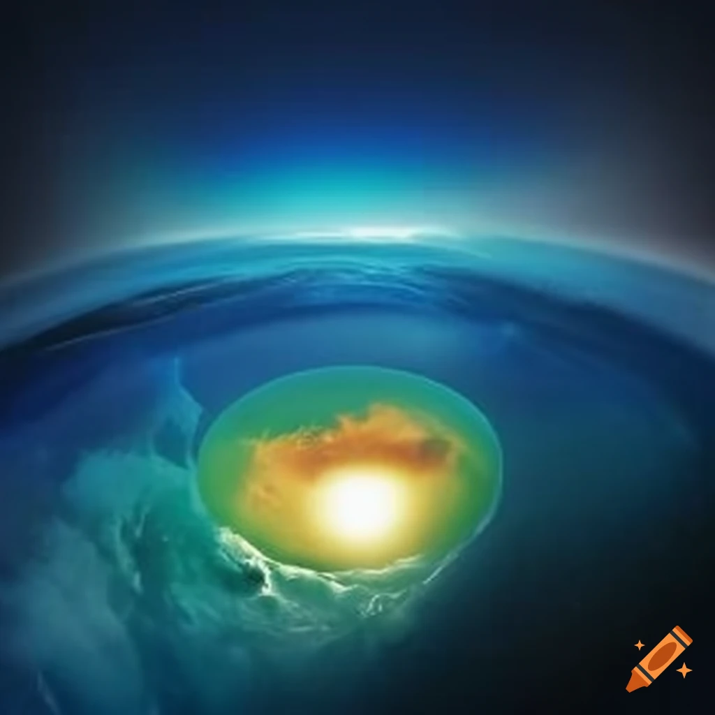 Illustration of natural and anthropogenic sources of Ozone on Craiyon