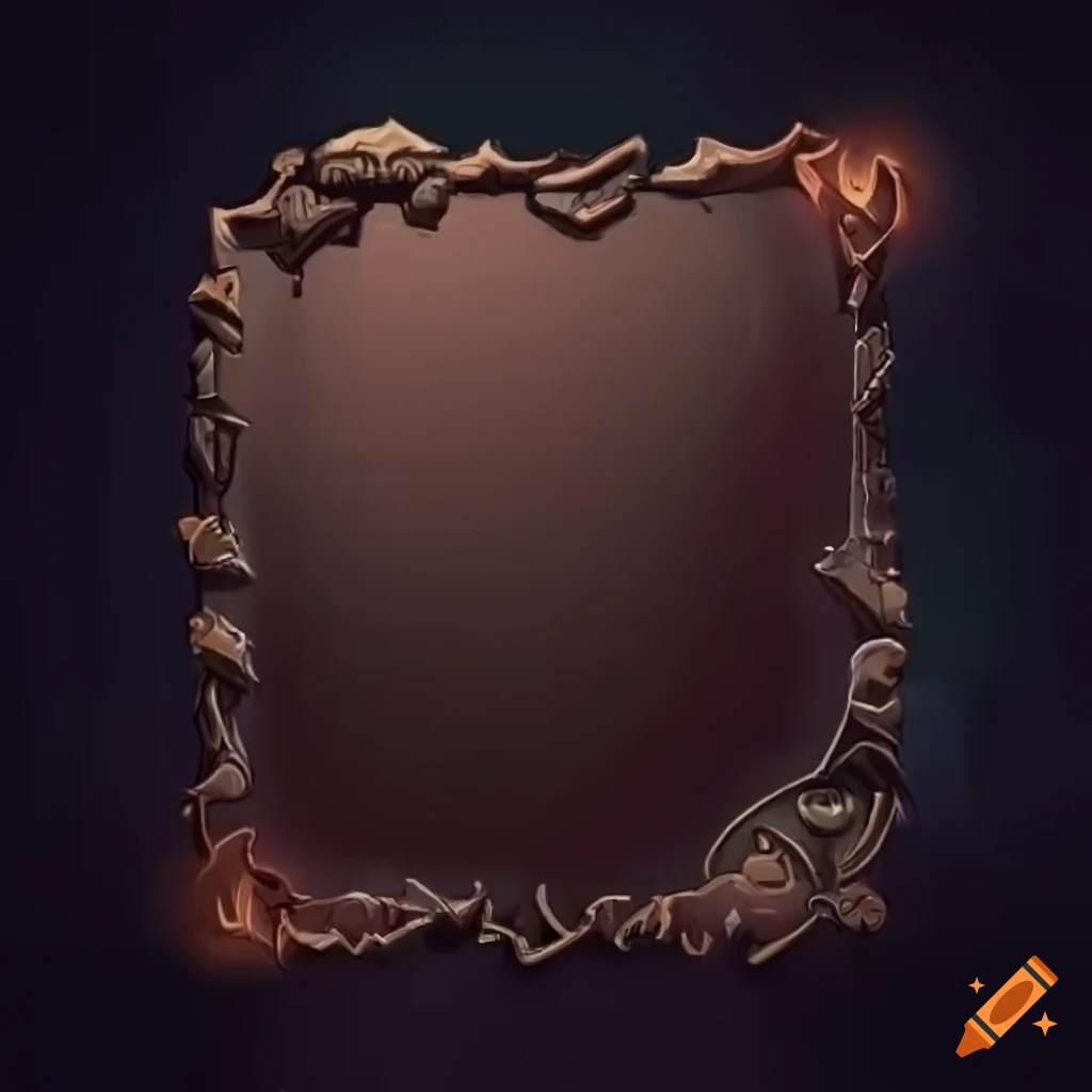 Rpg ui inventory border on Craiyon