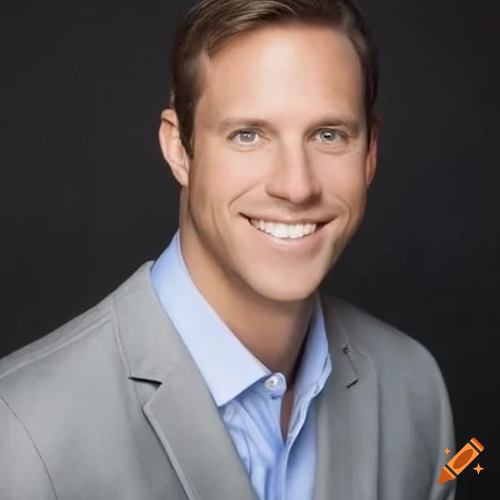 John miller, sales executive, smiling in linkedin headshot on Craiyon