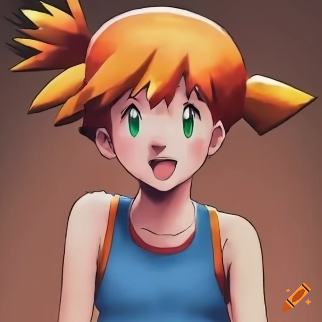 Realistic depiction of misty from pokemon