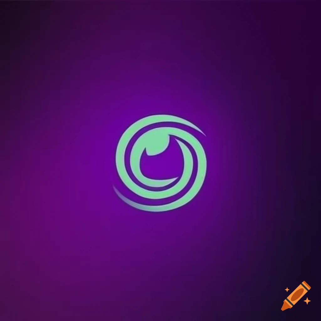 Unique purple logo design