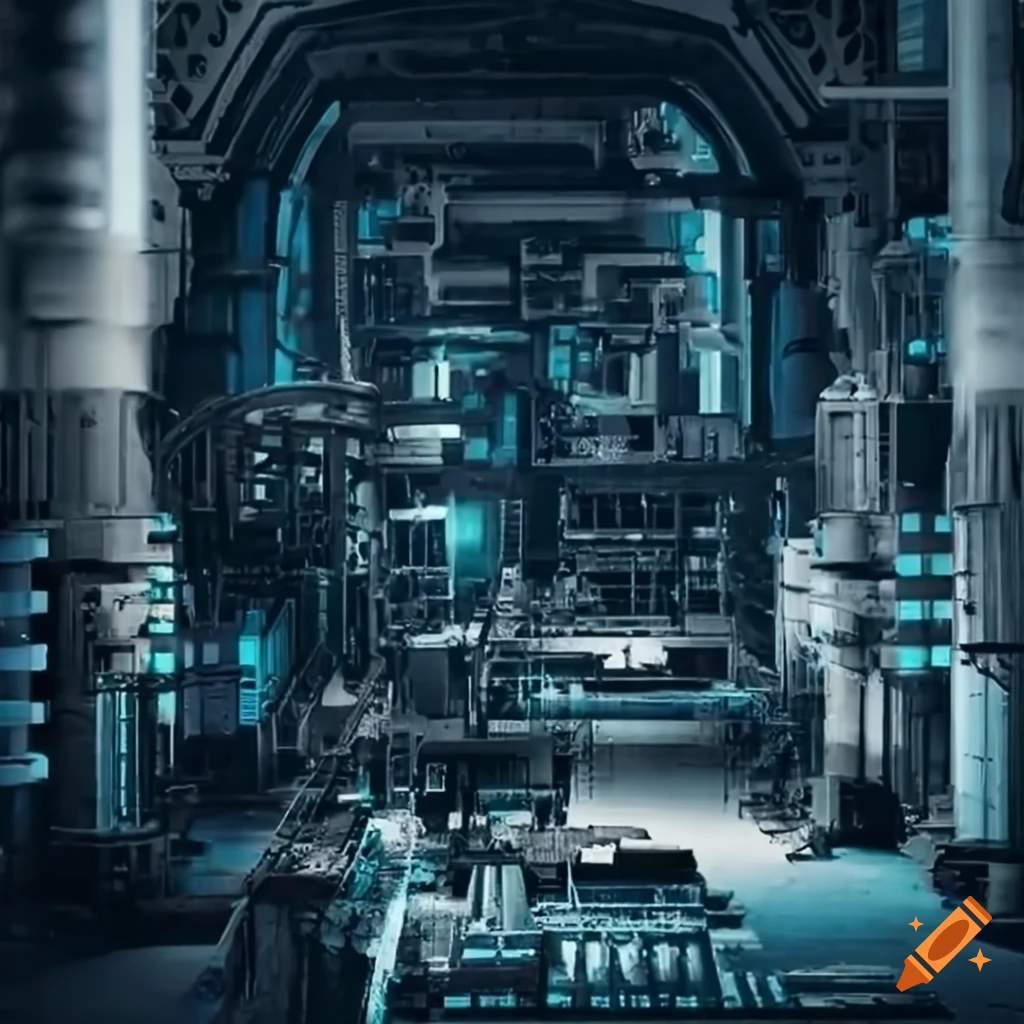 Digital factory on Craiyon