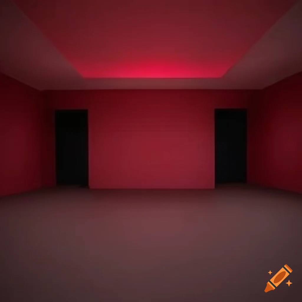 View of a red room from all angles