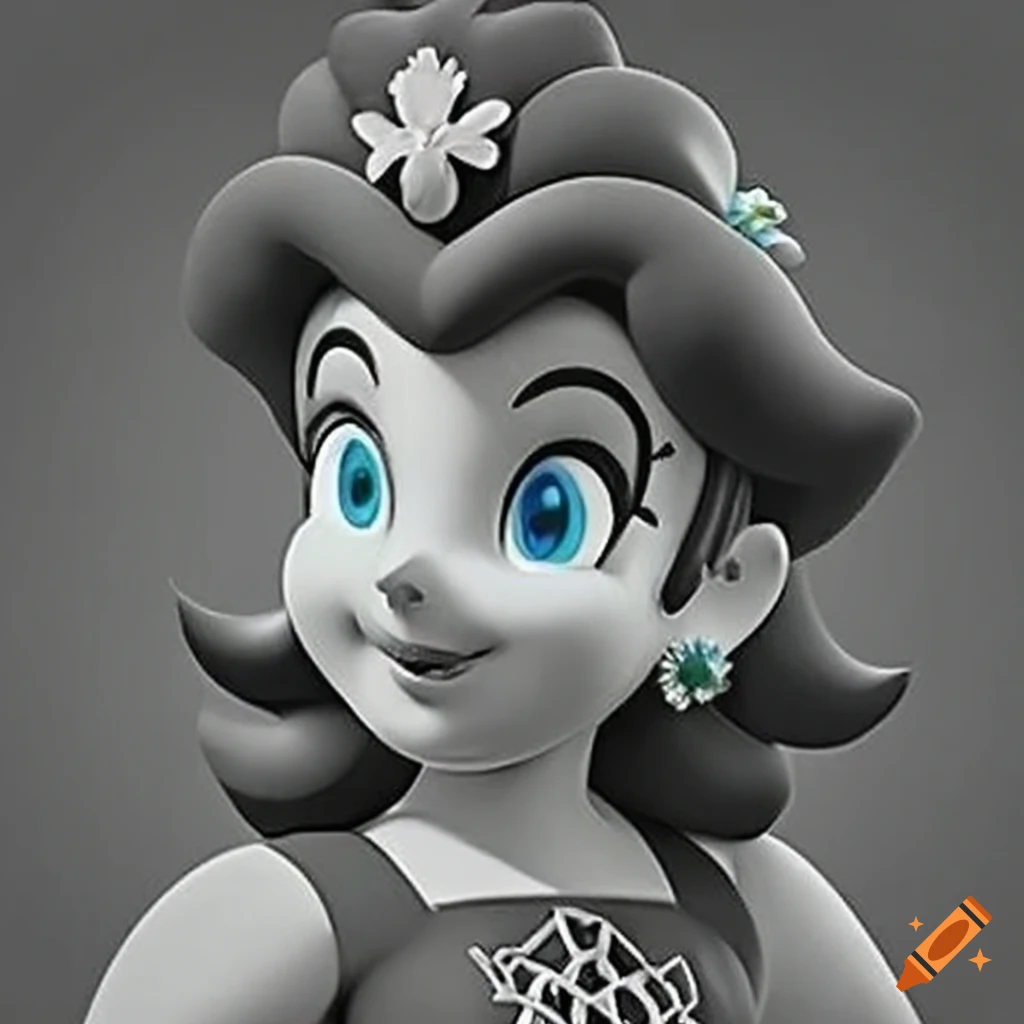 Portrait of Princess Daisy with high-resolution details on Craiyon