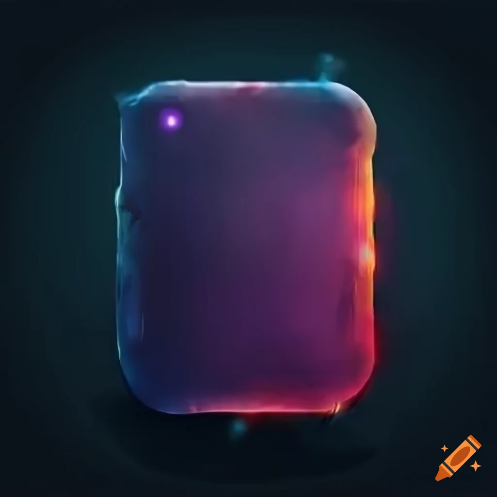 Rpg game ui rectangle menu button