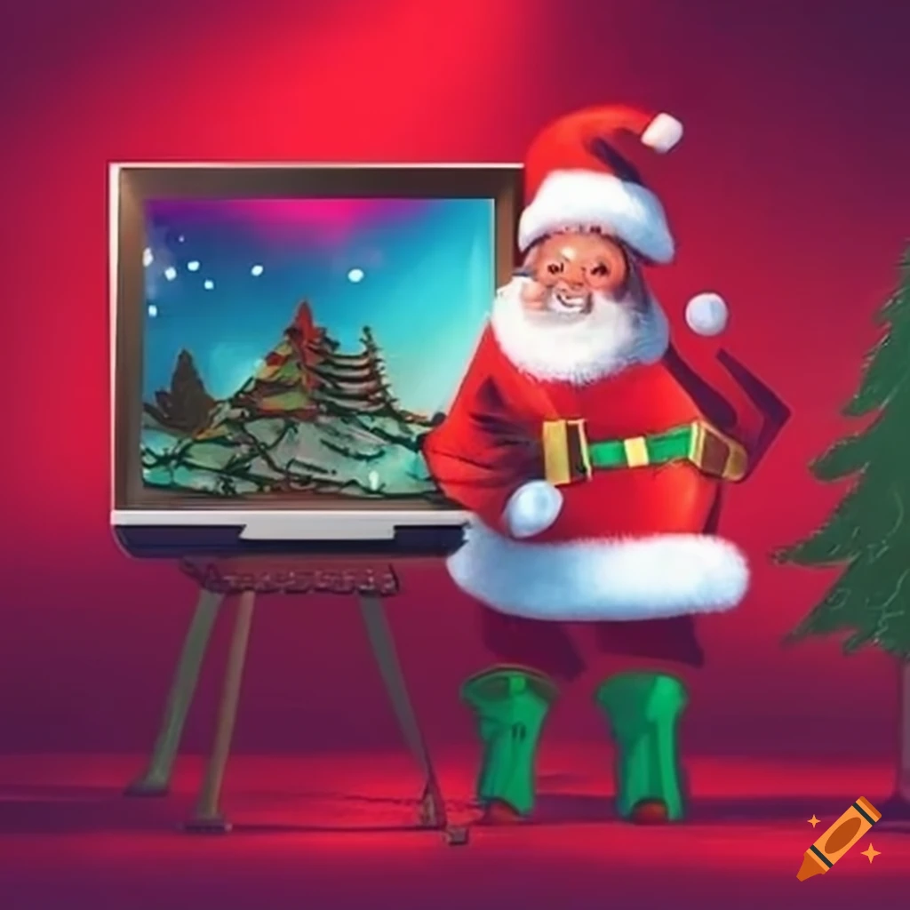 Christmas card with tech and advisory theme