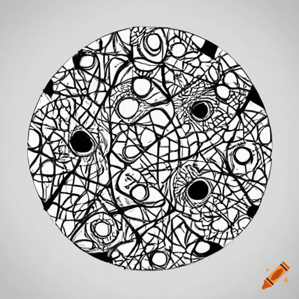 Intricate self-repeating mathematical patterns on Craiyon