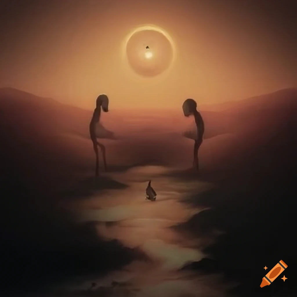 Emotional landscapes depicting loss and healing on Craiyon