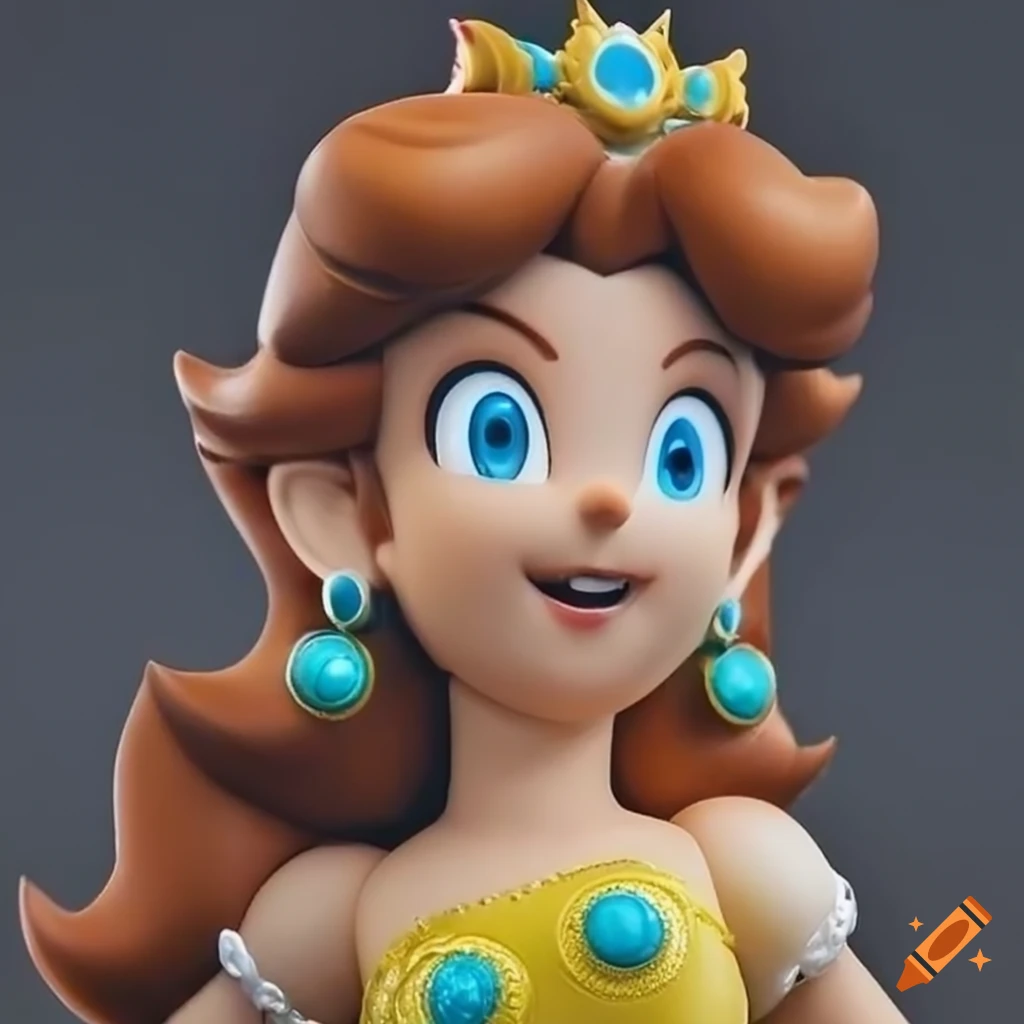 Portrait of Princess Daisy in high-resolution 4K enhanced image on Craiyon