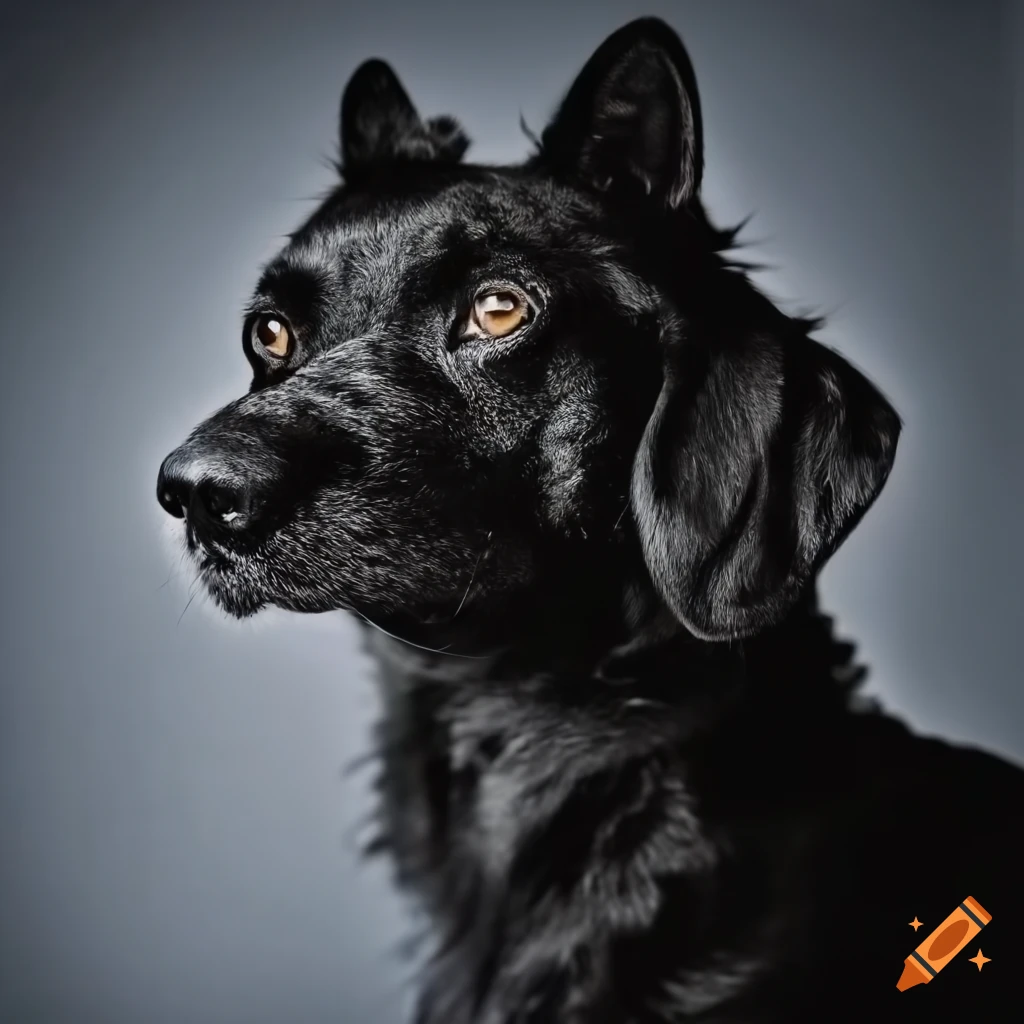Triumphant dog