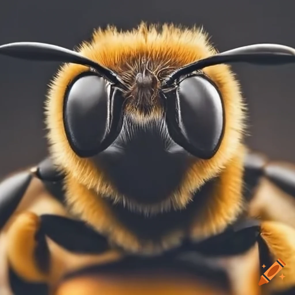 Angry bee on Craiyon