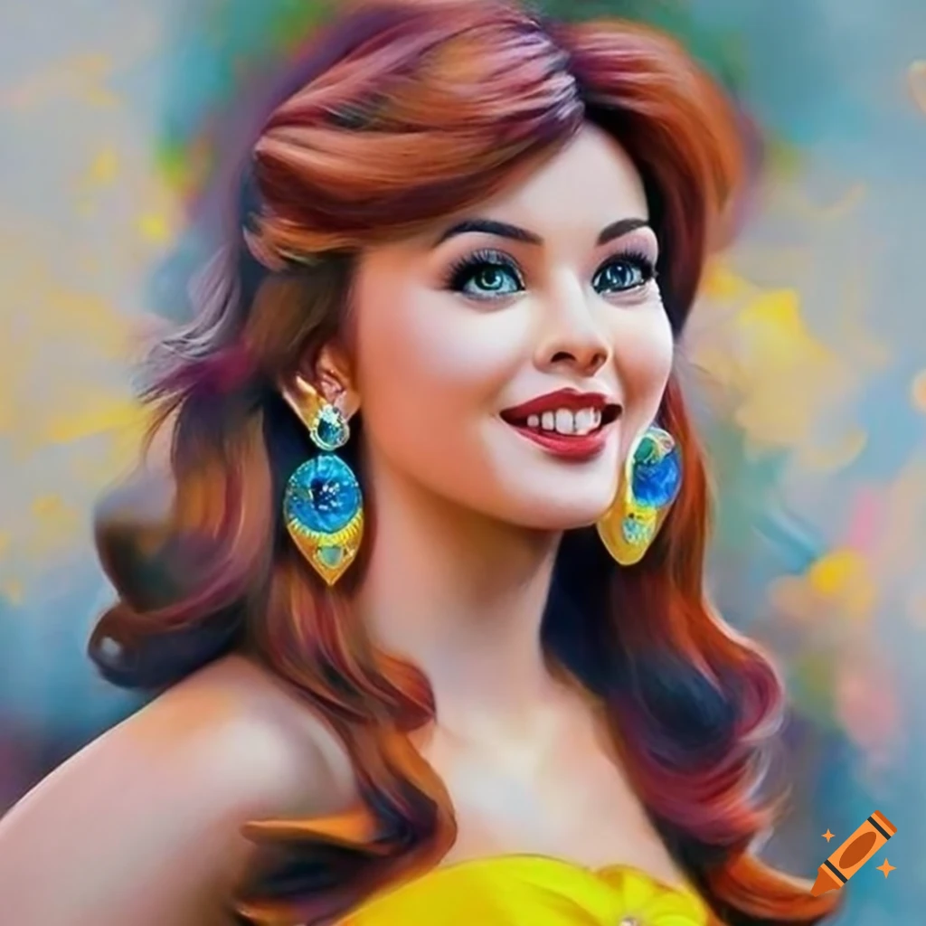 Portrait of princess daisy with enhanced 4k high-resolution on Craiyon