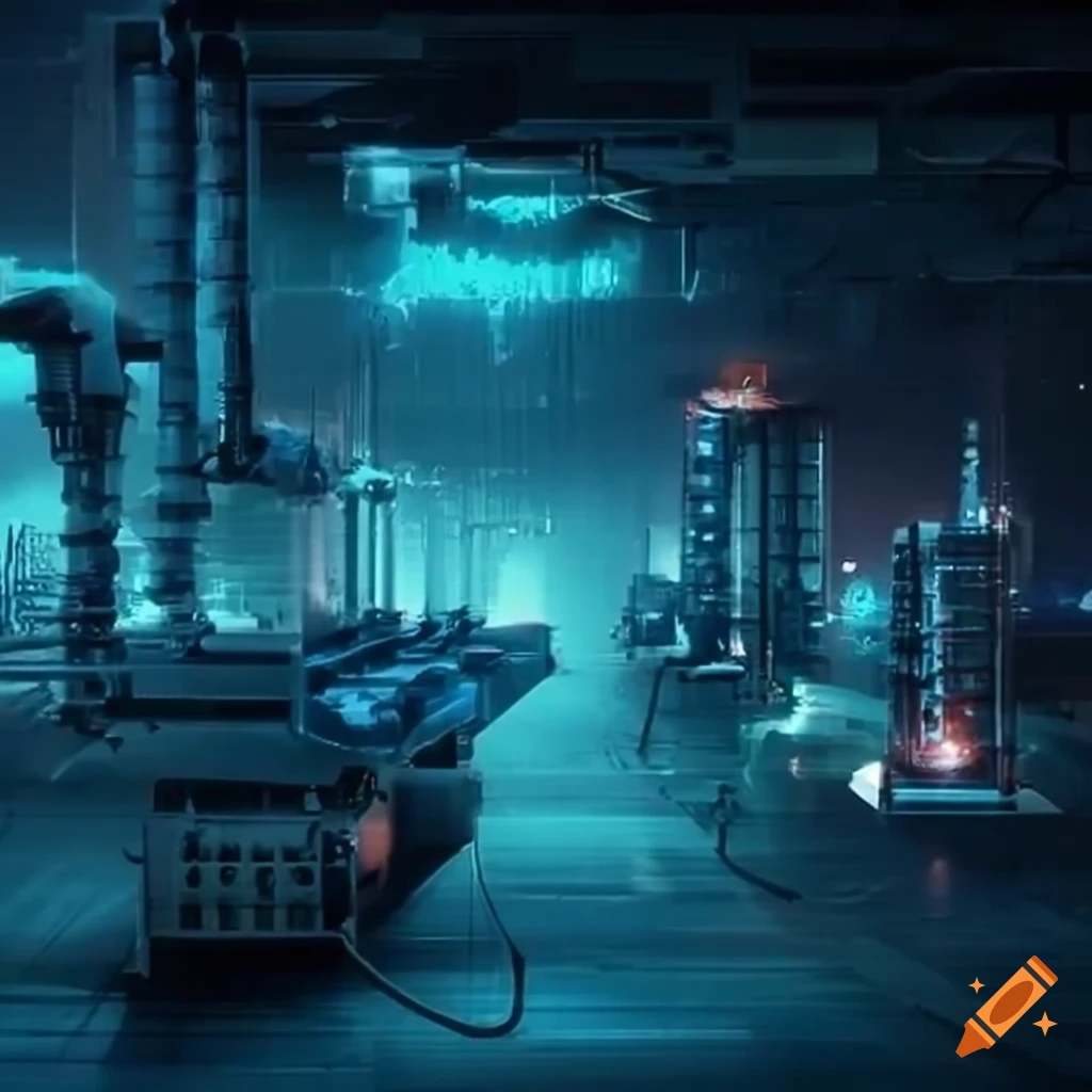 Digital factory on Craiyon