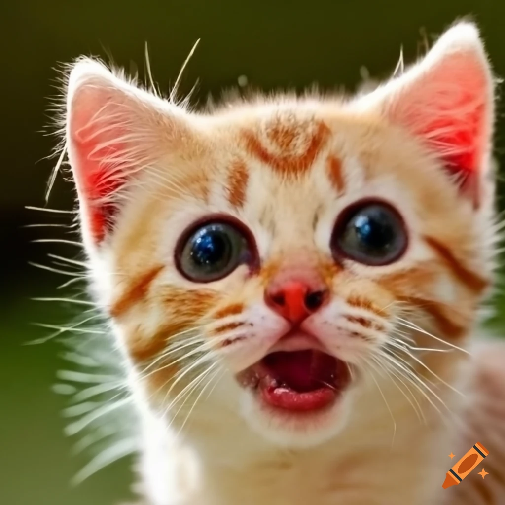 Autistic kitten on Craiyon