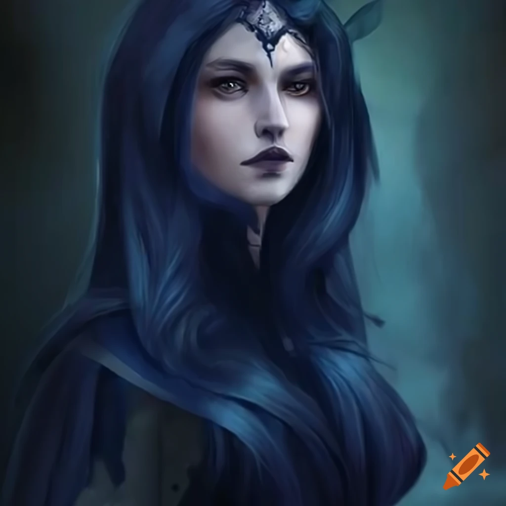 Mage in dark blue with scottish highlands in the background