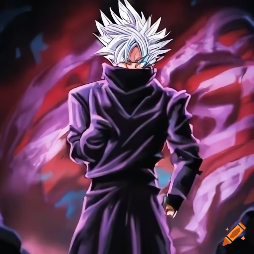 Two anime characters engaged in combat