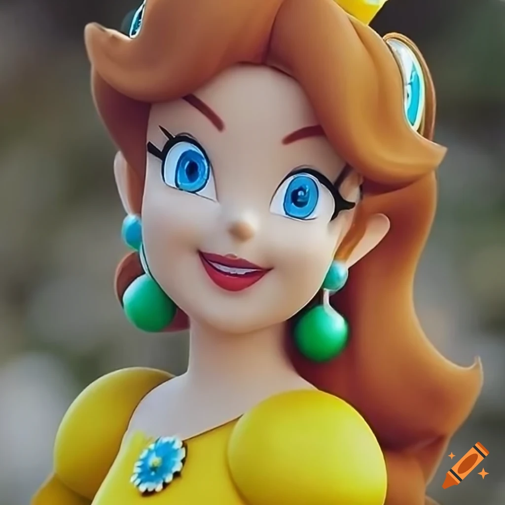 Beautiful Princess Daisy portrait morphs into Totally Spies on Craiyon