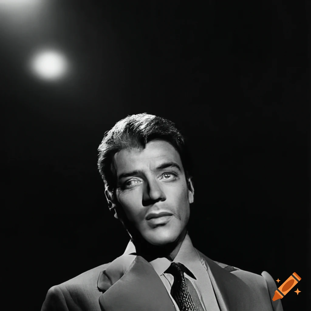 Iconic actor richard burton in black and white