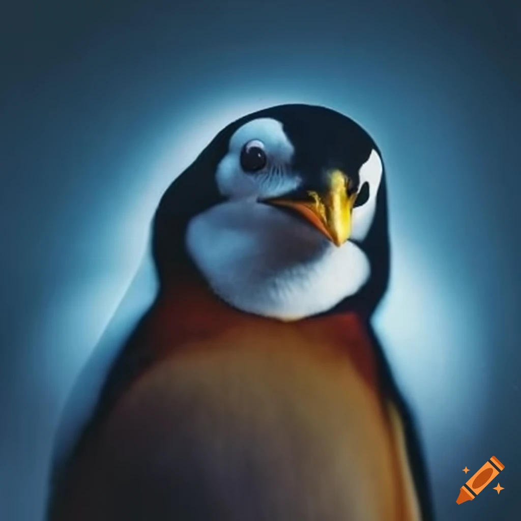 Penguins enjoying a drink