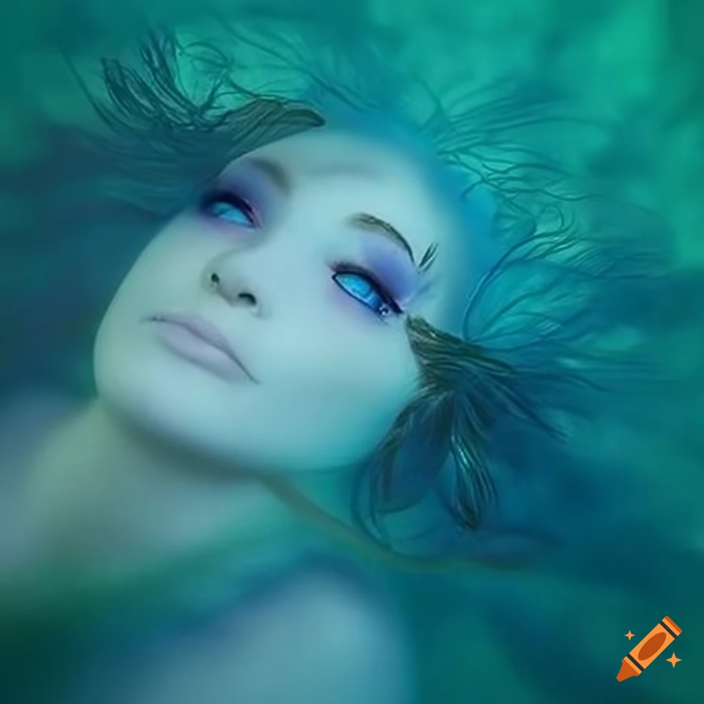 Ethereal human mermaid goddesses add enchantment