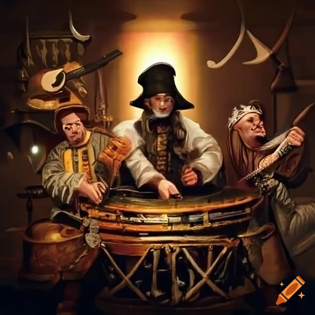 Pirates playing music