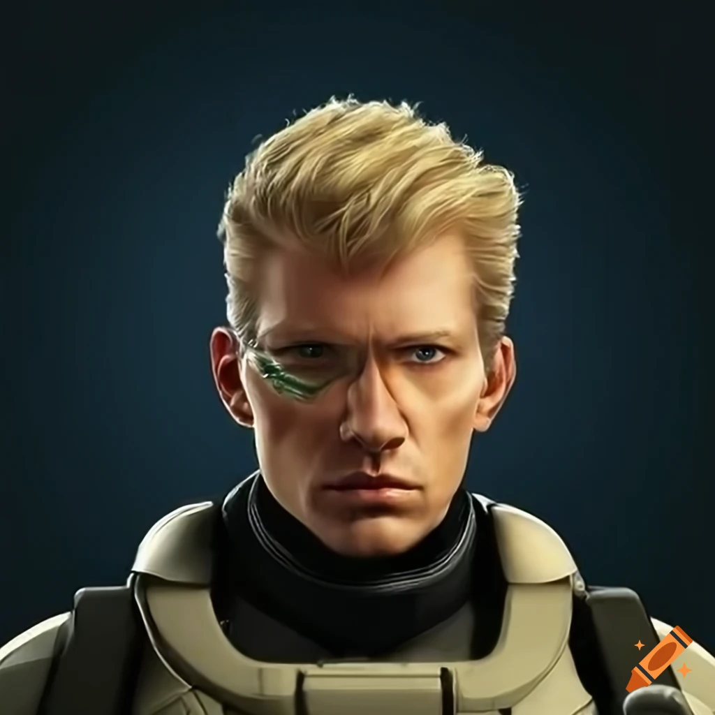 Military scientist in a science fiction setting on Craiyon