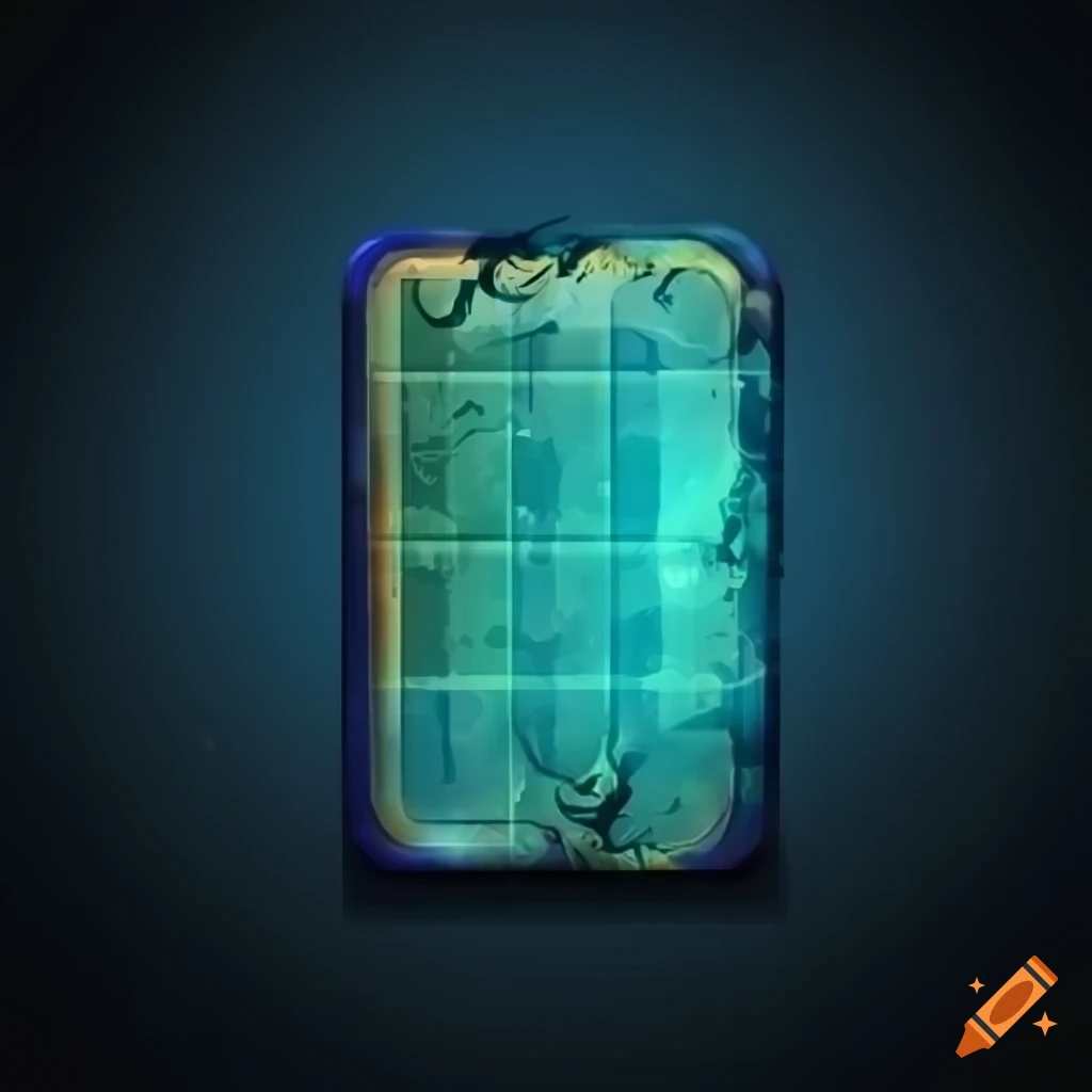 Rpg game ui rectangle menu button