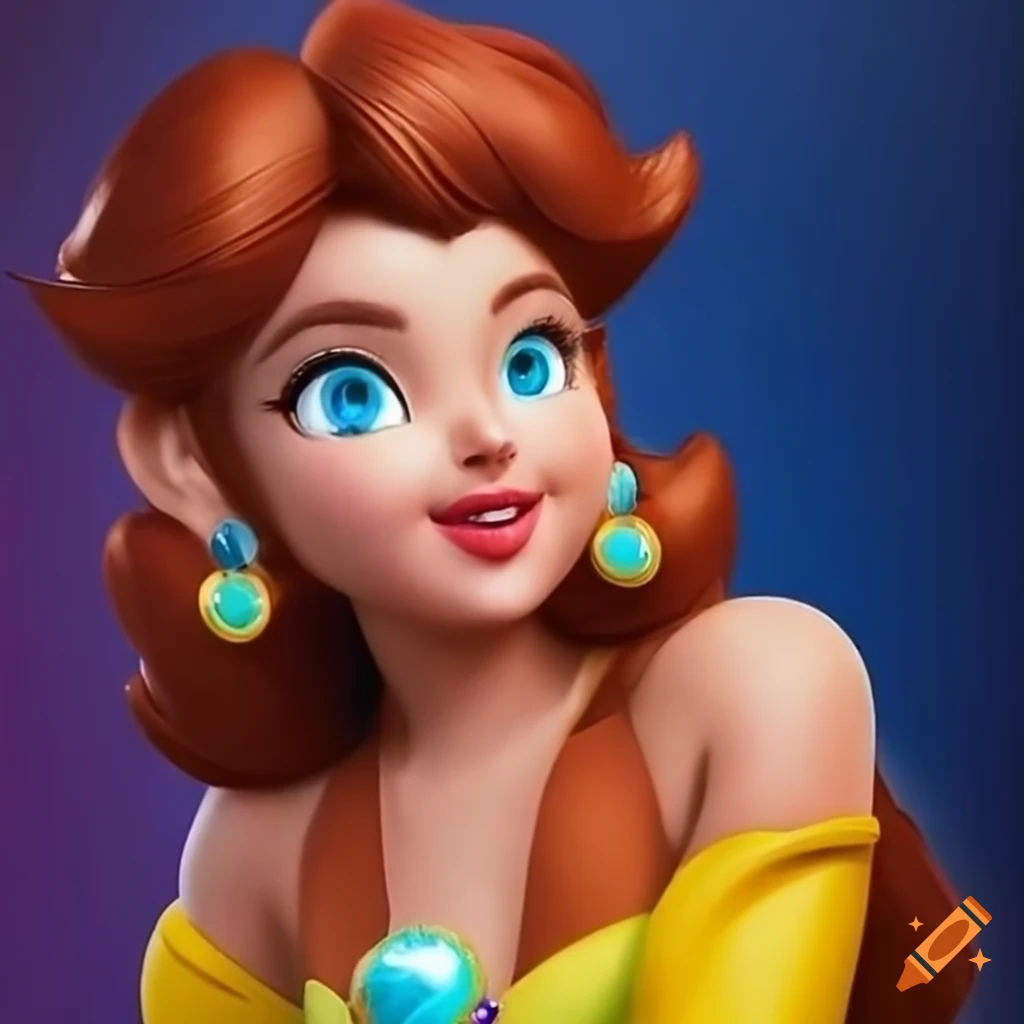 Portrait of Princess Daisy morphing into Totally Spies on Craiyon