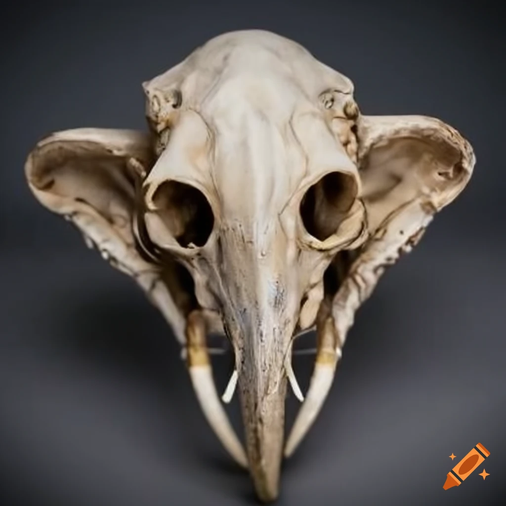 Elephant skull with an alien twist on Craiyon