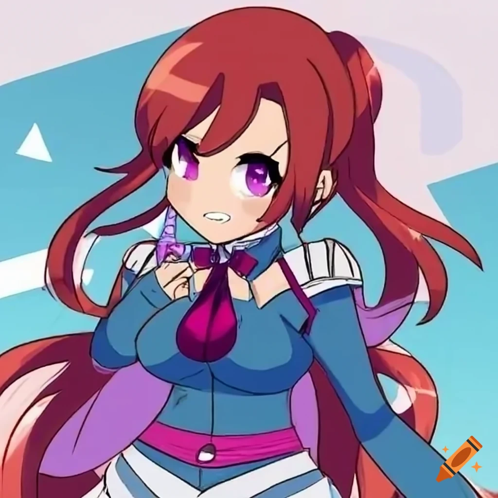 Waifu oc from pocket card jockey video game