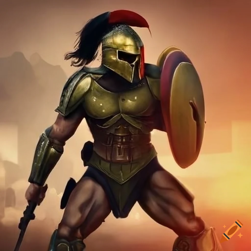 Spartan guarding their base