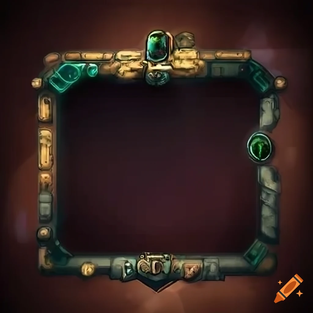 Rpg ui inventory border on Craiyon