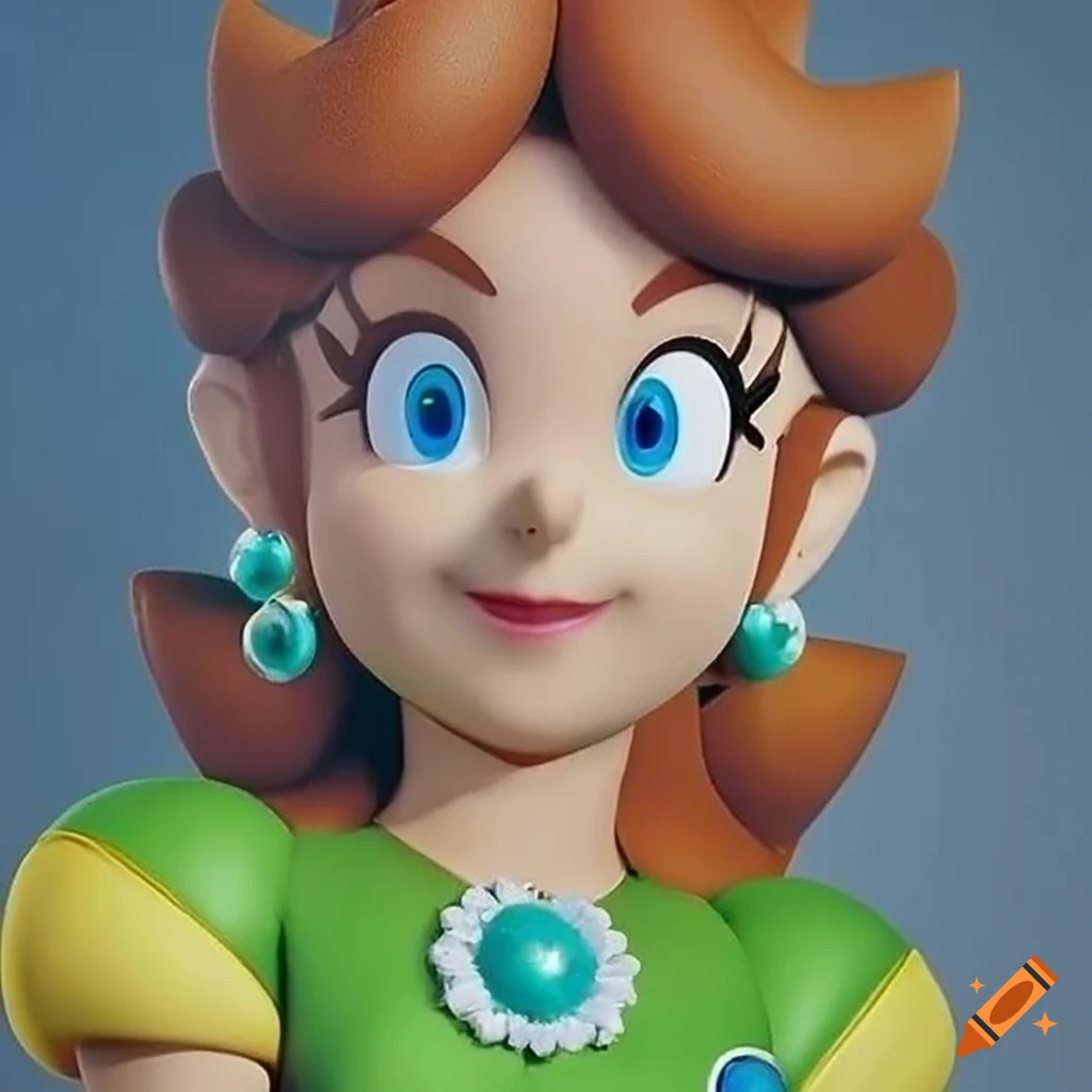 Portrait of Princess Daisy in high-resolution with Bandai morphs on Craiyon