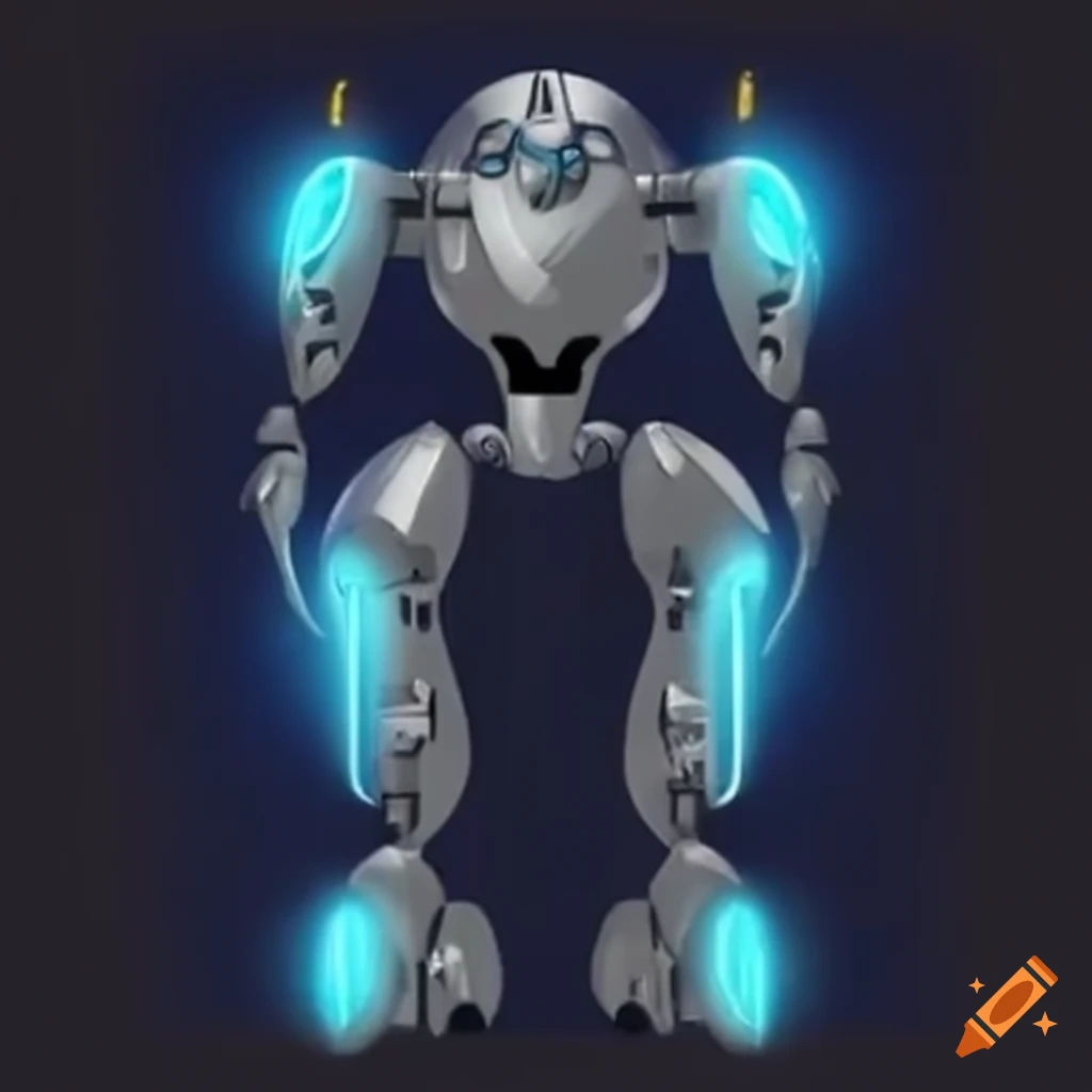 Futuristic robot version of sonic character