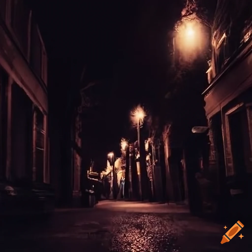 Magical midwinter night scene