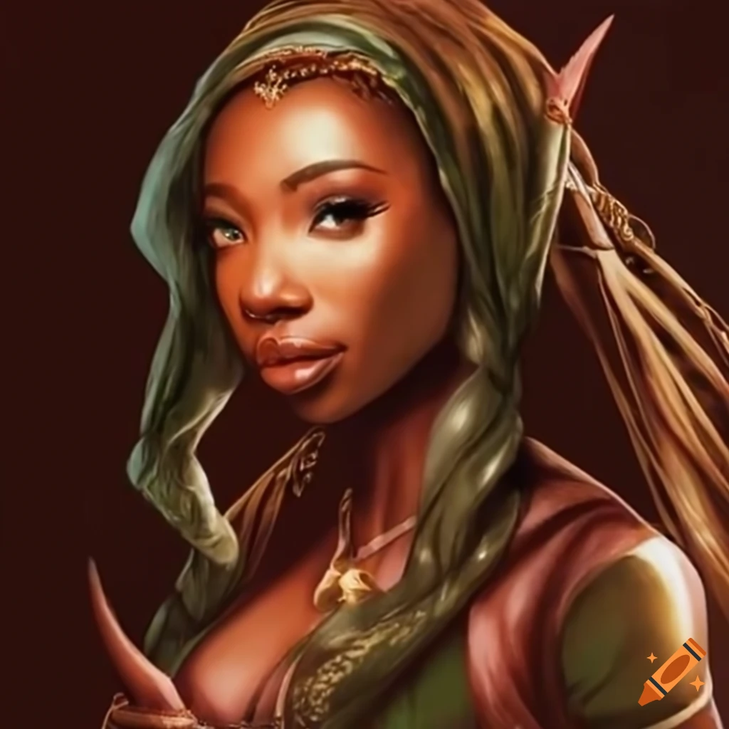 Brandy norwood portrayed as an elf noble