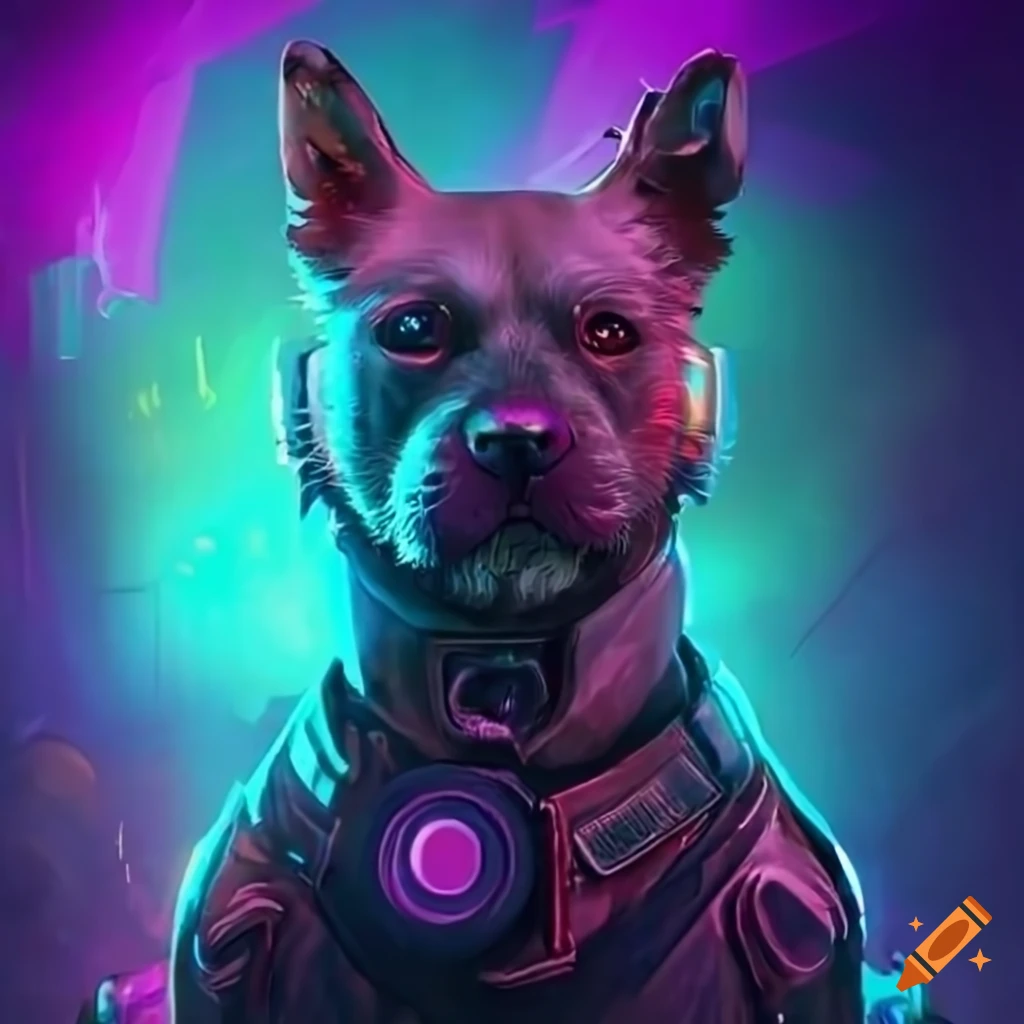 Cyberpunk dog