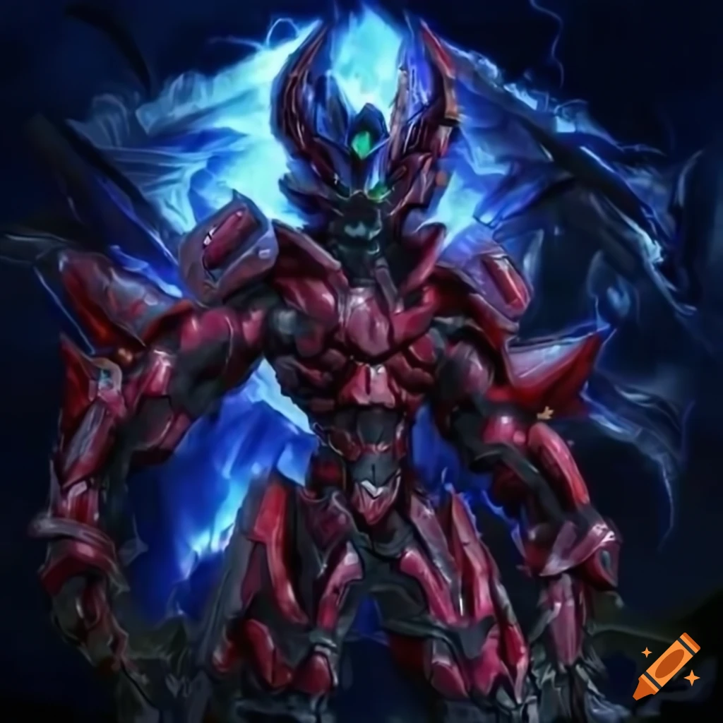 Yugi oh monster scifi red dragon armour blue hand slayer